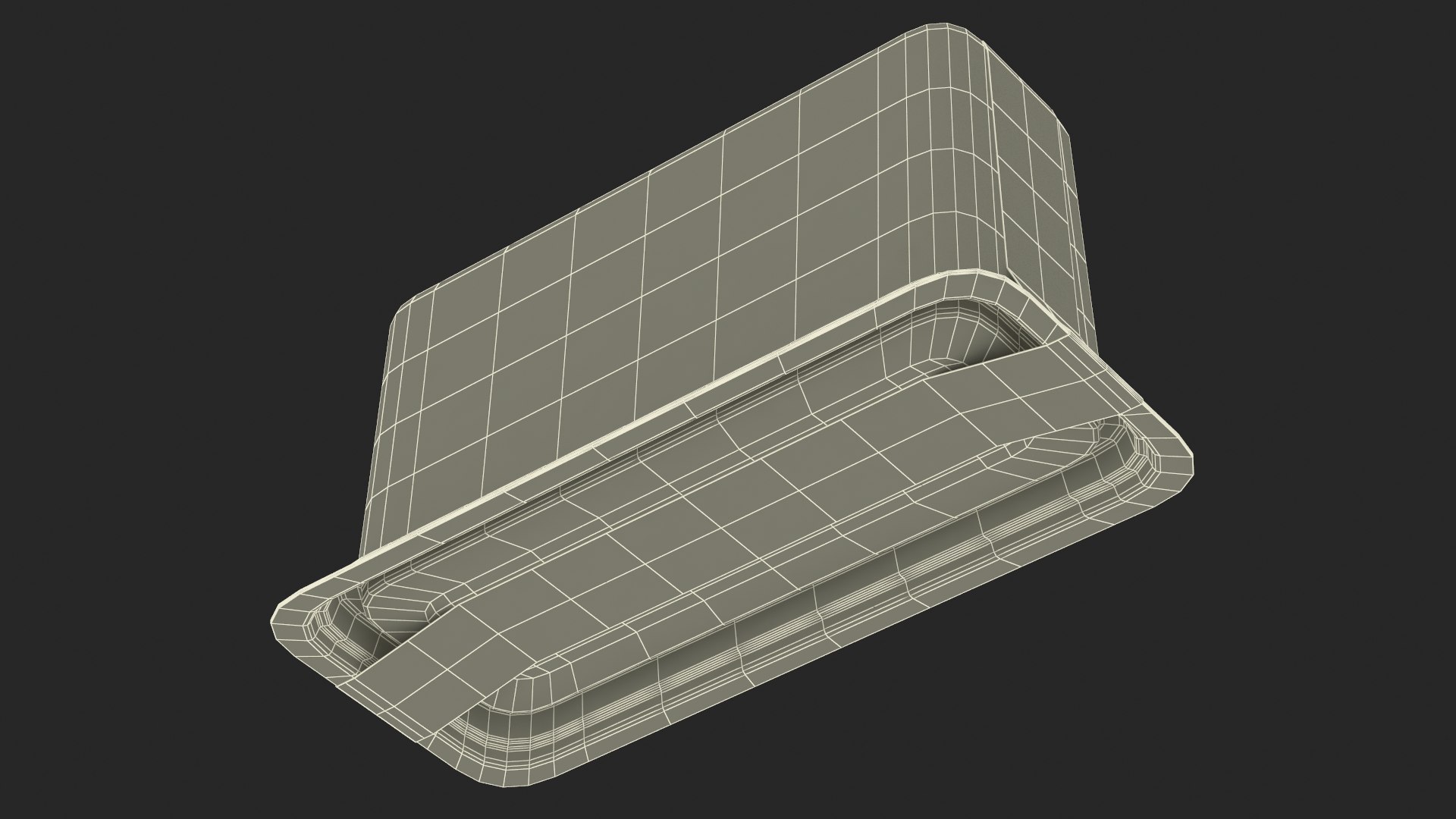 Disposable Cake Packaging Rectangular Gold 3D - TurboSquid 1985993