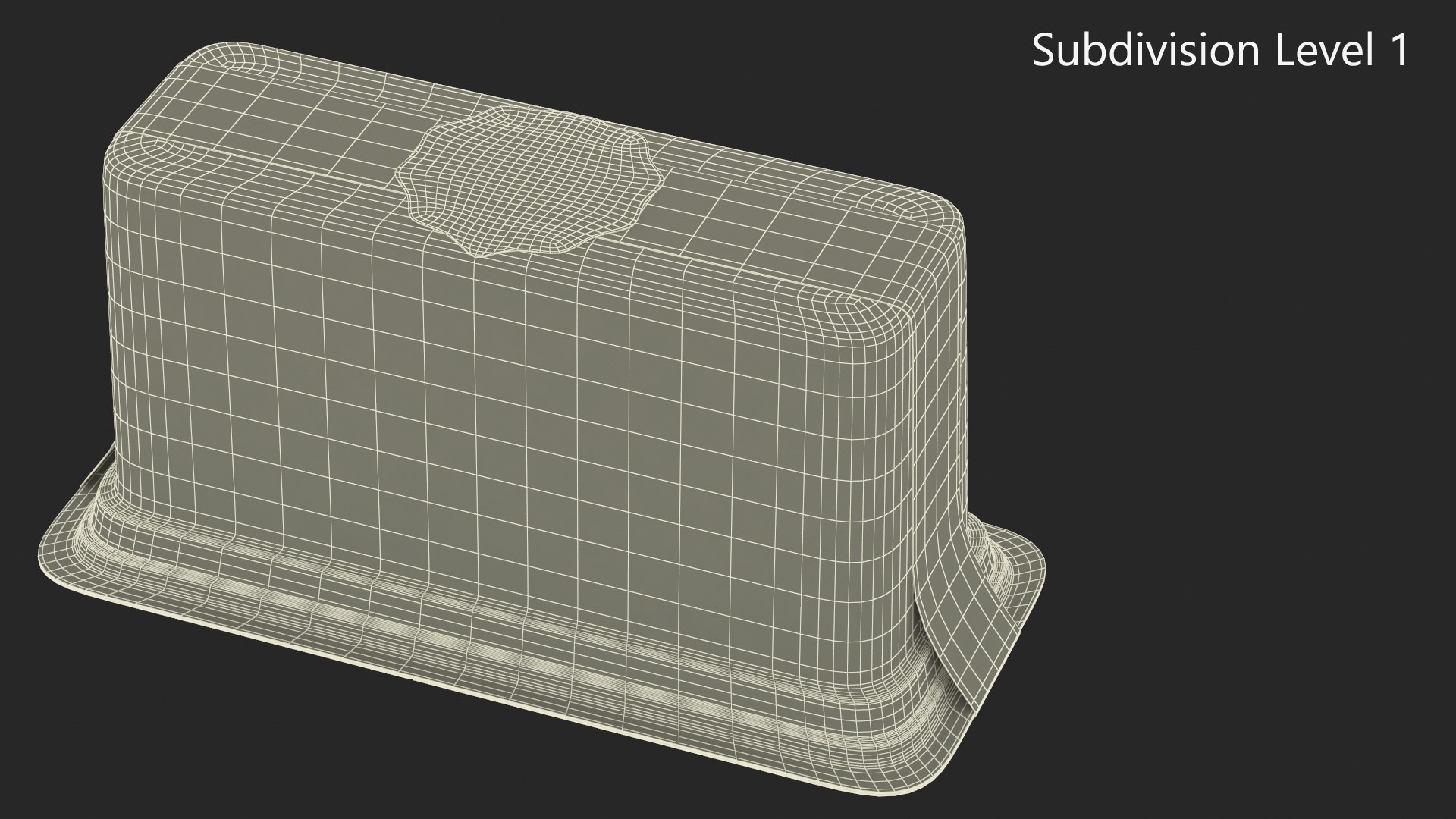 Disposable Cake Packaging Rectangular Gold 3D - TurboSquid 1985993