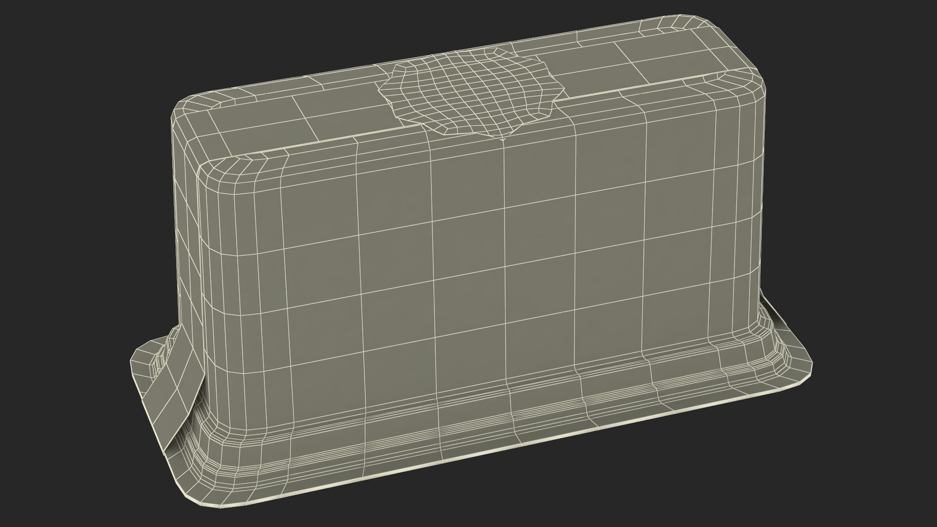 Disposable Cake Packaging Rectangular Gold 3D - TurboSquid 1985993
