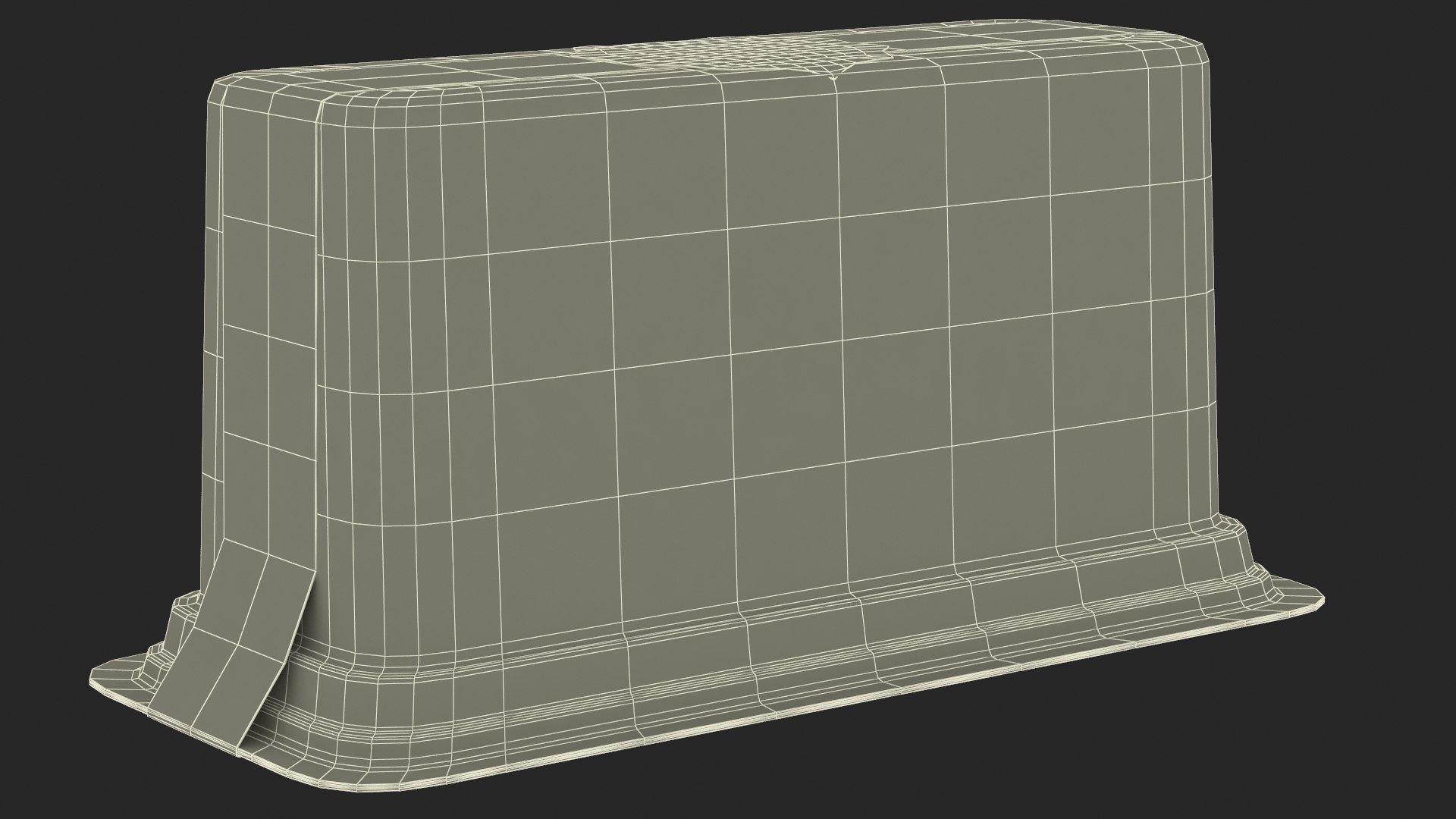 Disposable Cake Packaging Rectangular Gold 3D - TurboSquid 1985993