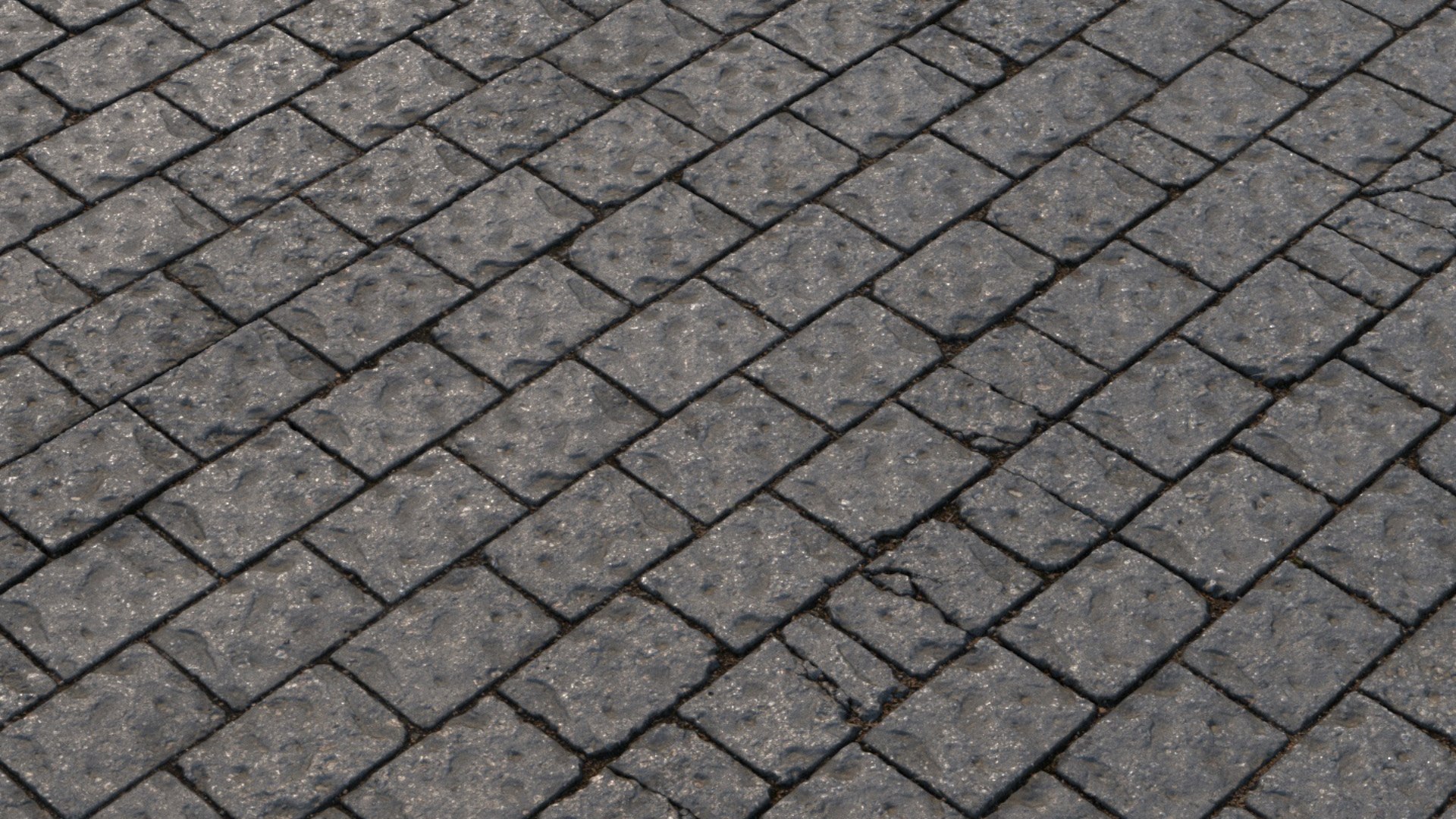 3D Model Paving062016vrayMaterial Of Rectangular Paving Slabs 06 ...