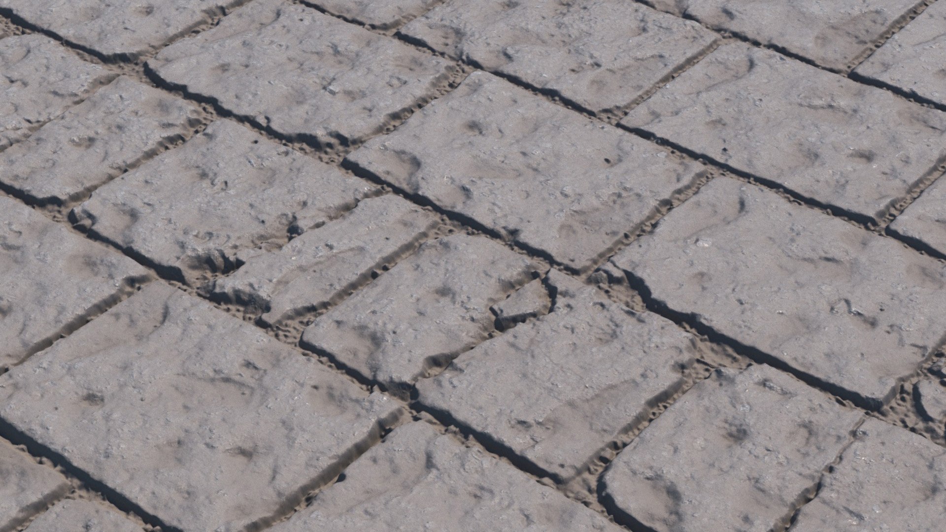 3D Model Paving062016vrayMaterial Of Rectangular Paving Slabs 06 ...