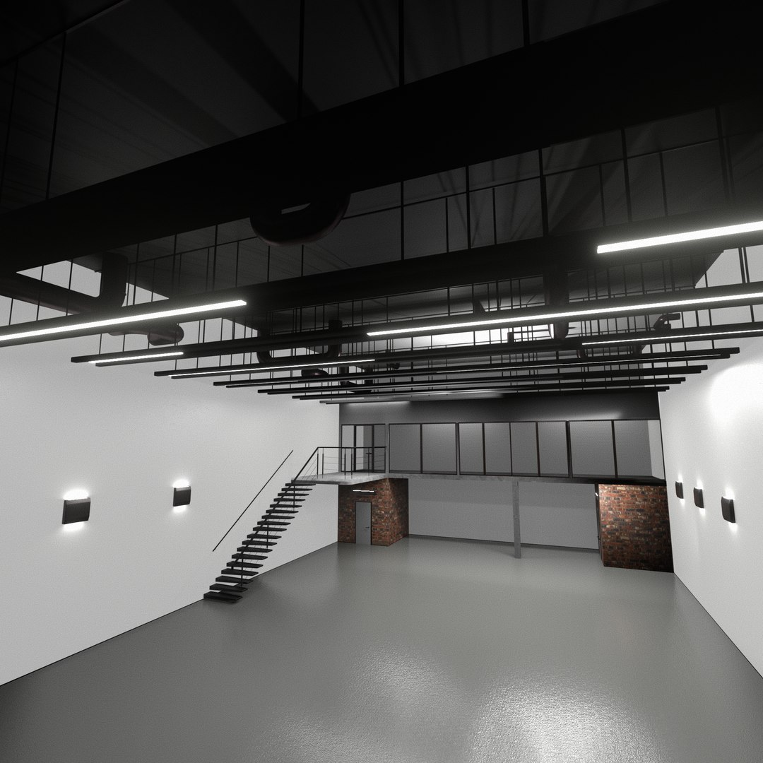 WAREHOUSE Car Studio Interior 3D - TurboSquid 2022395