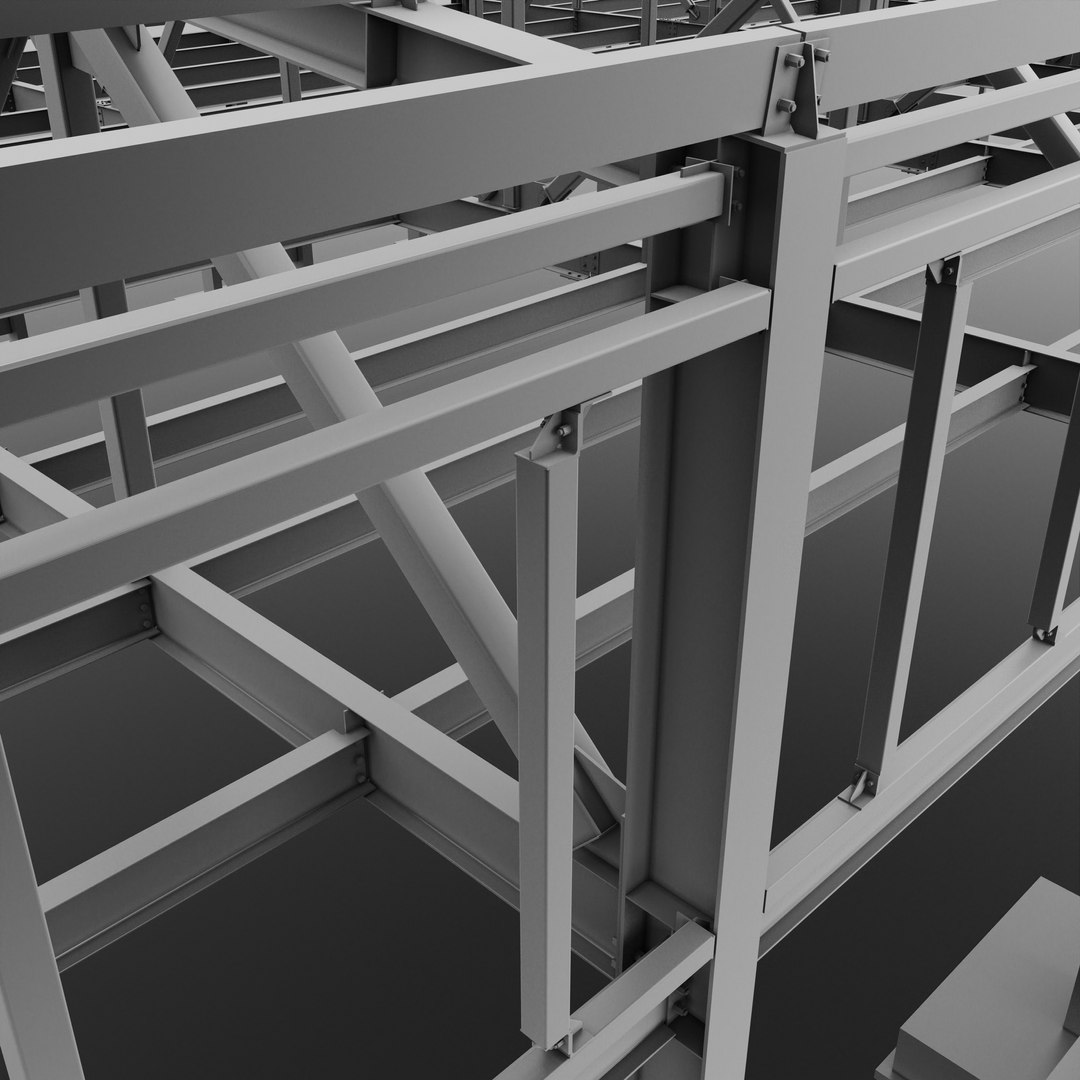 3D Industrial Metal Building - TurboSquid 2244930