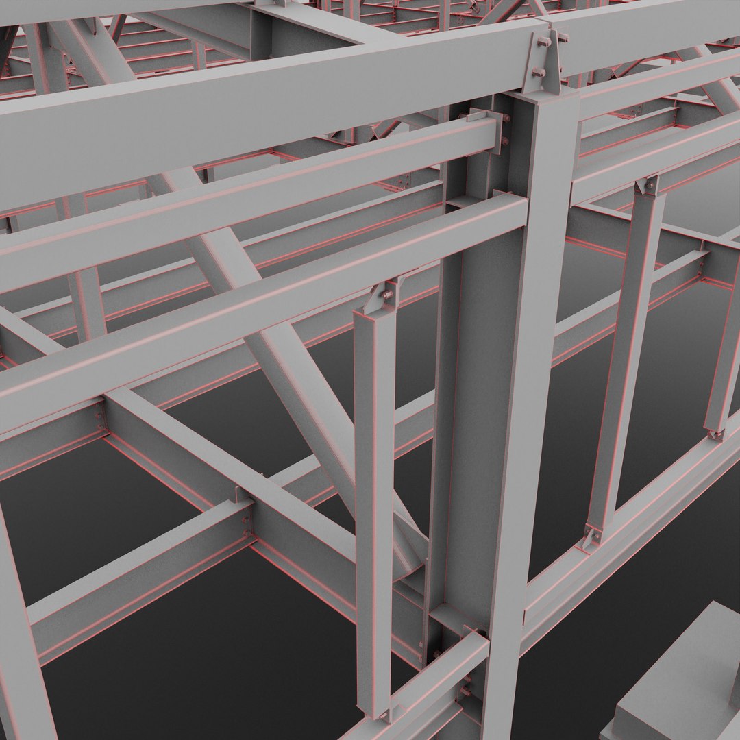 3D Industrial Metal Building - TurboSquid 2244930