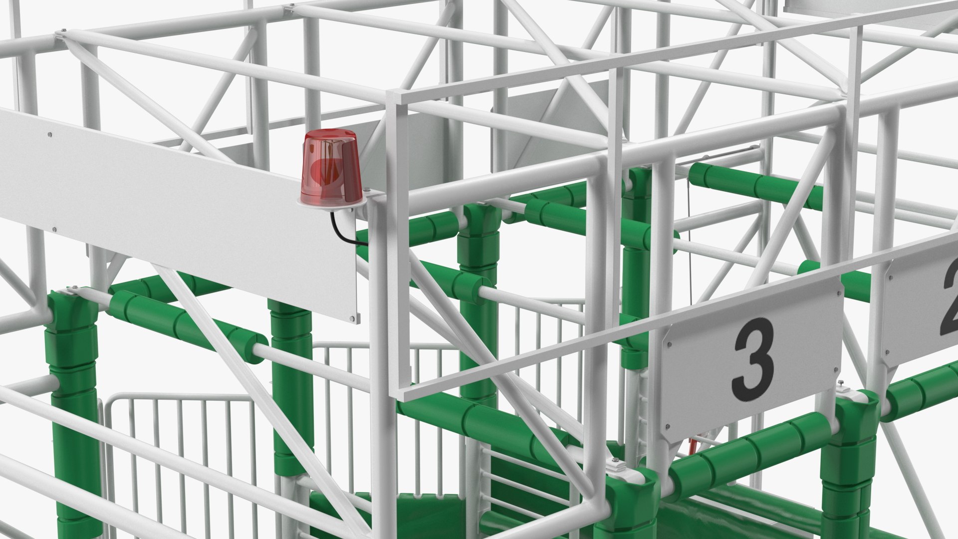 Horse Starting Gates for 3 Places Rigged for Maya 3D - TurboSquid 2048592