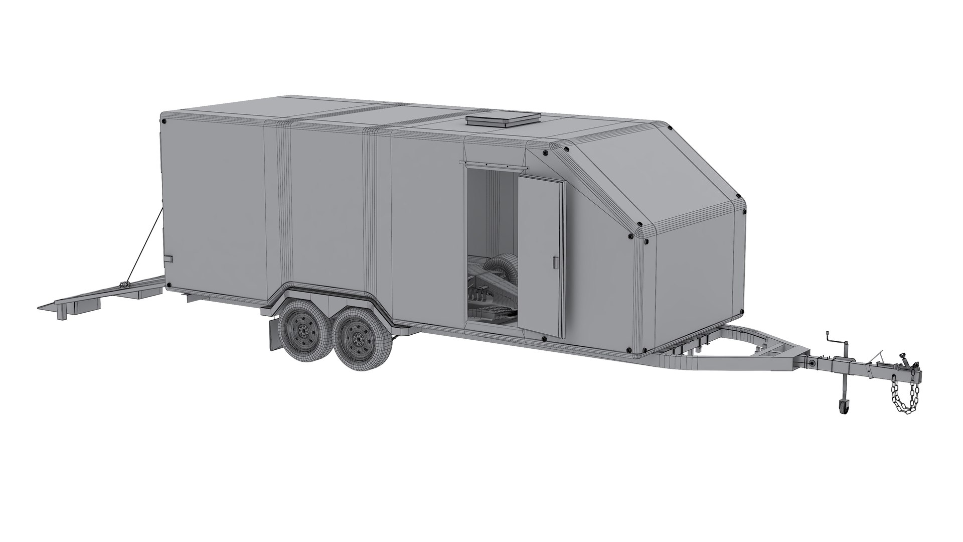 Race Car Trailer 3D Model - TurboSquid 2307304