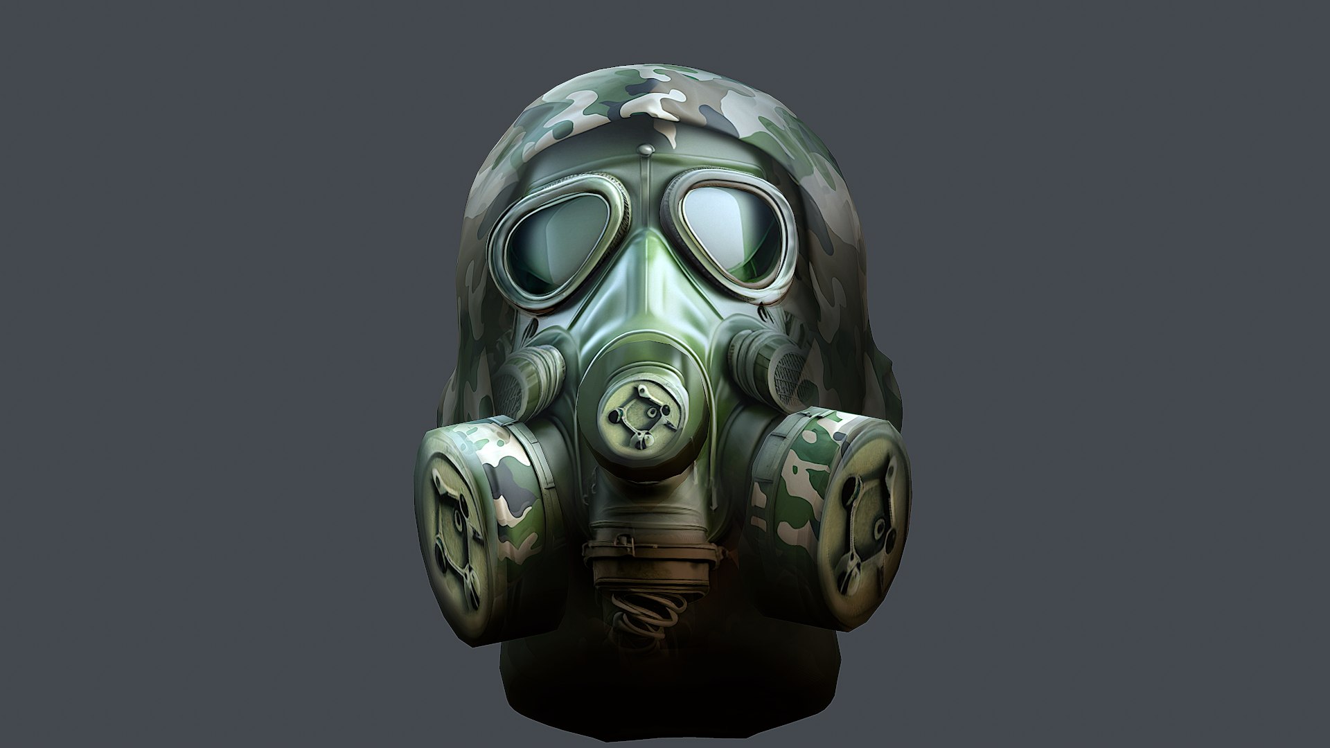 Gas Mask Helmet 3d Model Military Combat Soldier Armor Scifi Fantasy ...