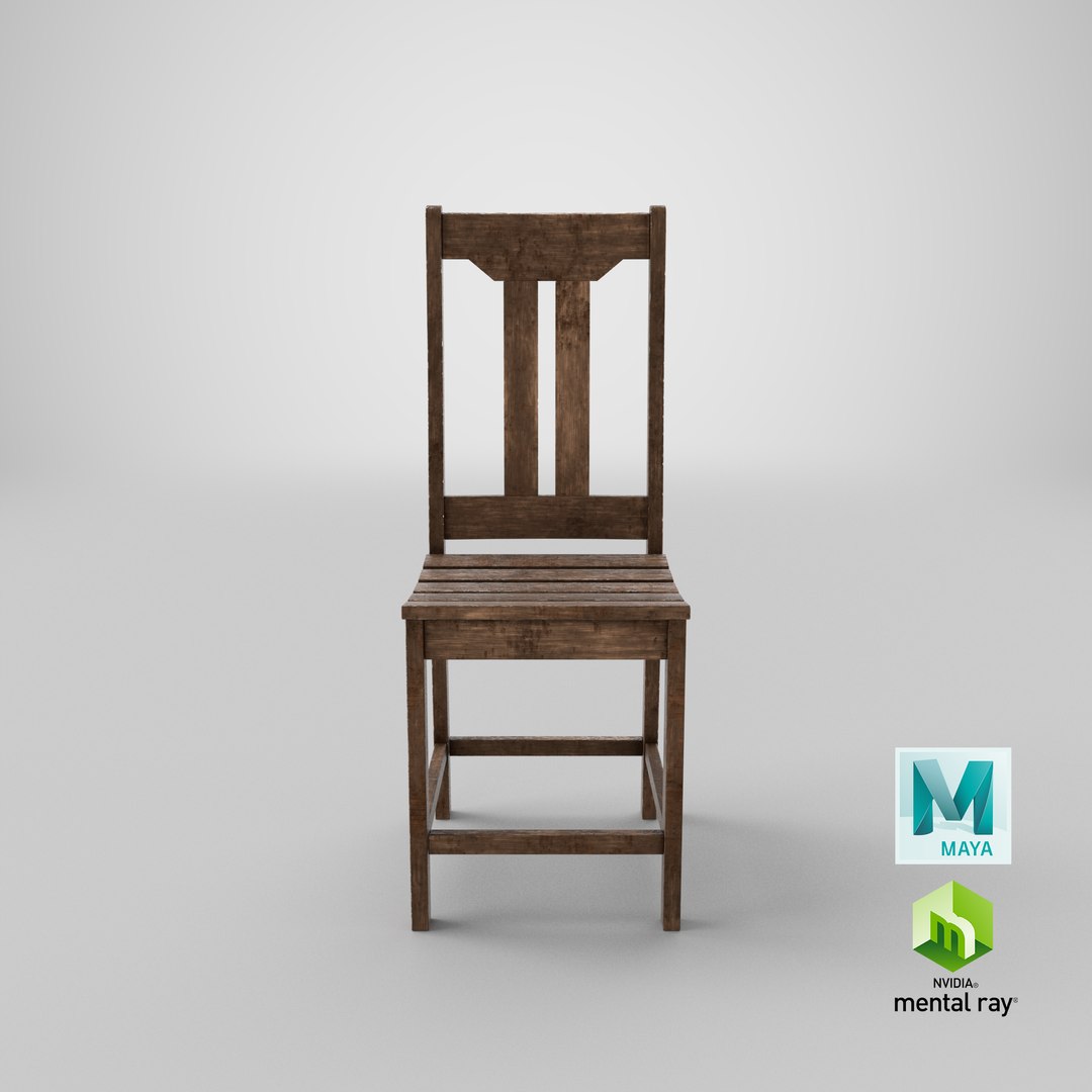 Old Chair Model - TurboSquid 1272334