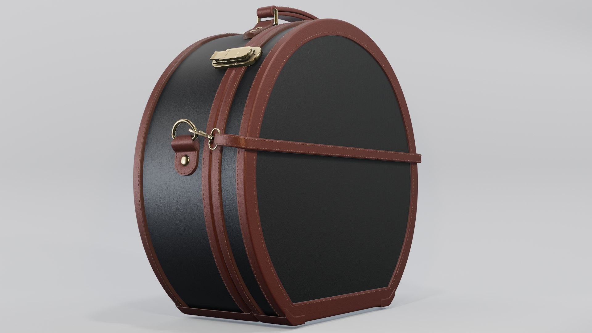 3D Model Steamline Diplomat Black Hatbox Large - TurboSquid 2039457