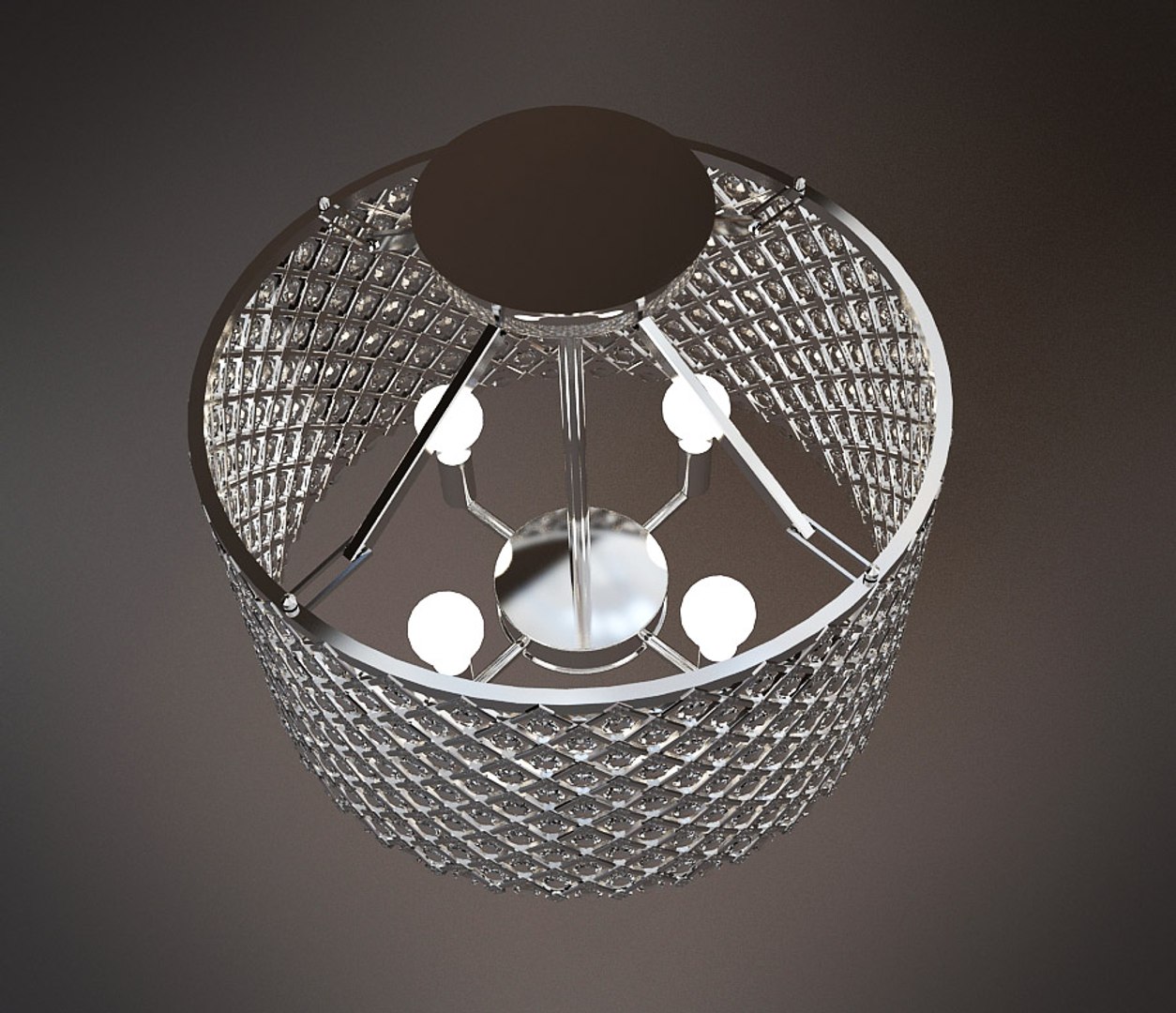 Chromecrystal 4-light Ceiling Max