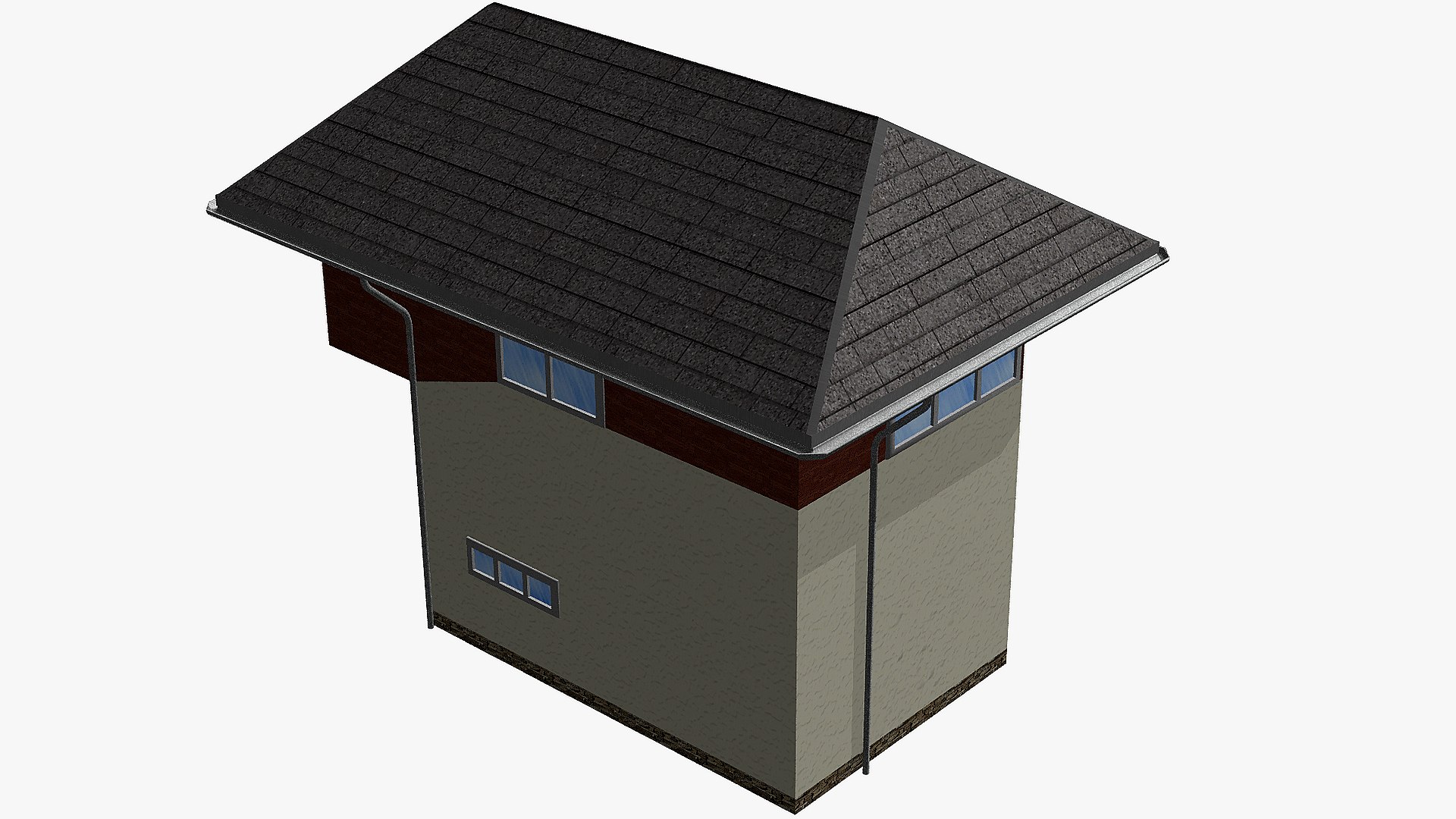 Free 3D Model Railroad Control Tower - Signalling Control - Stellwerk ...