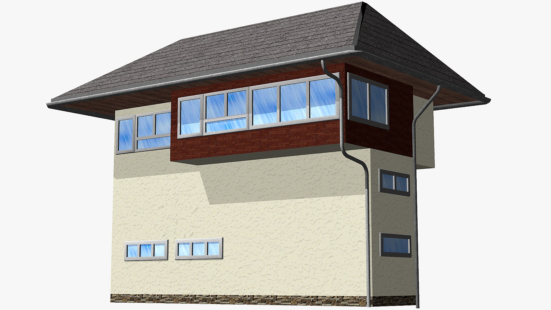 Free 3D Model Railroad Control Tower - Signalling Control - Stellwerk ...