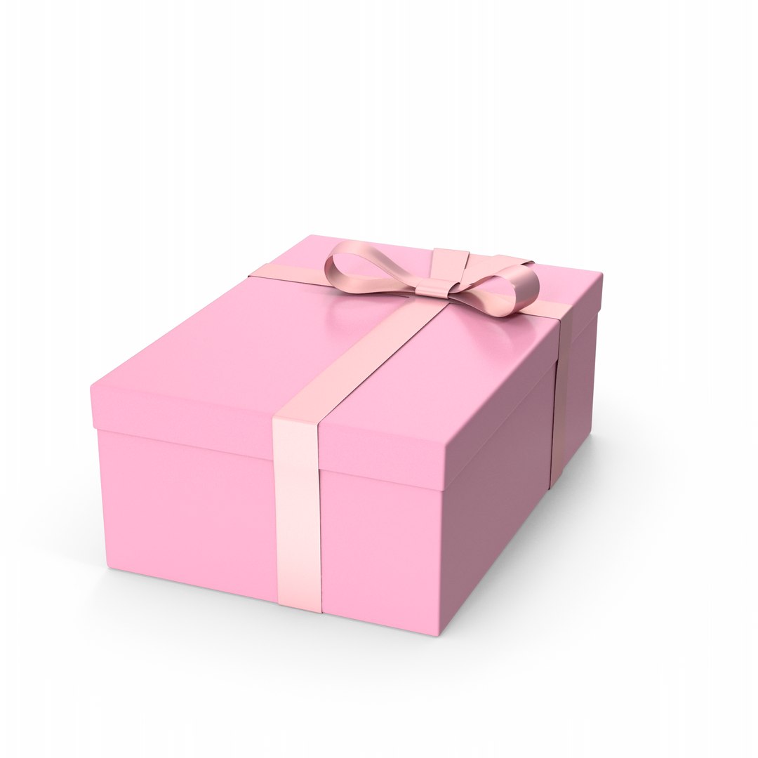 3D Pink Gift Box - TurboSquid 2152979