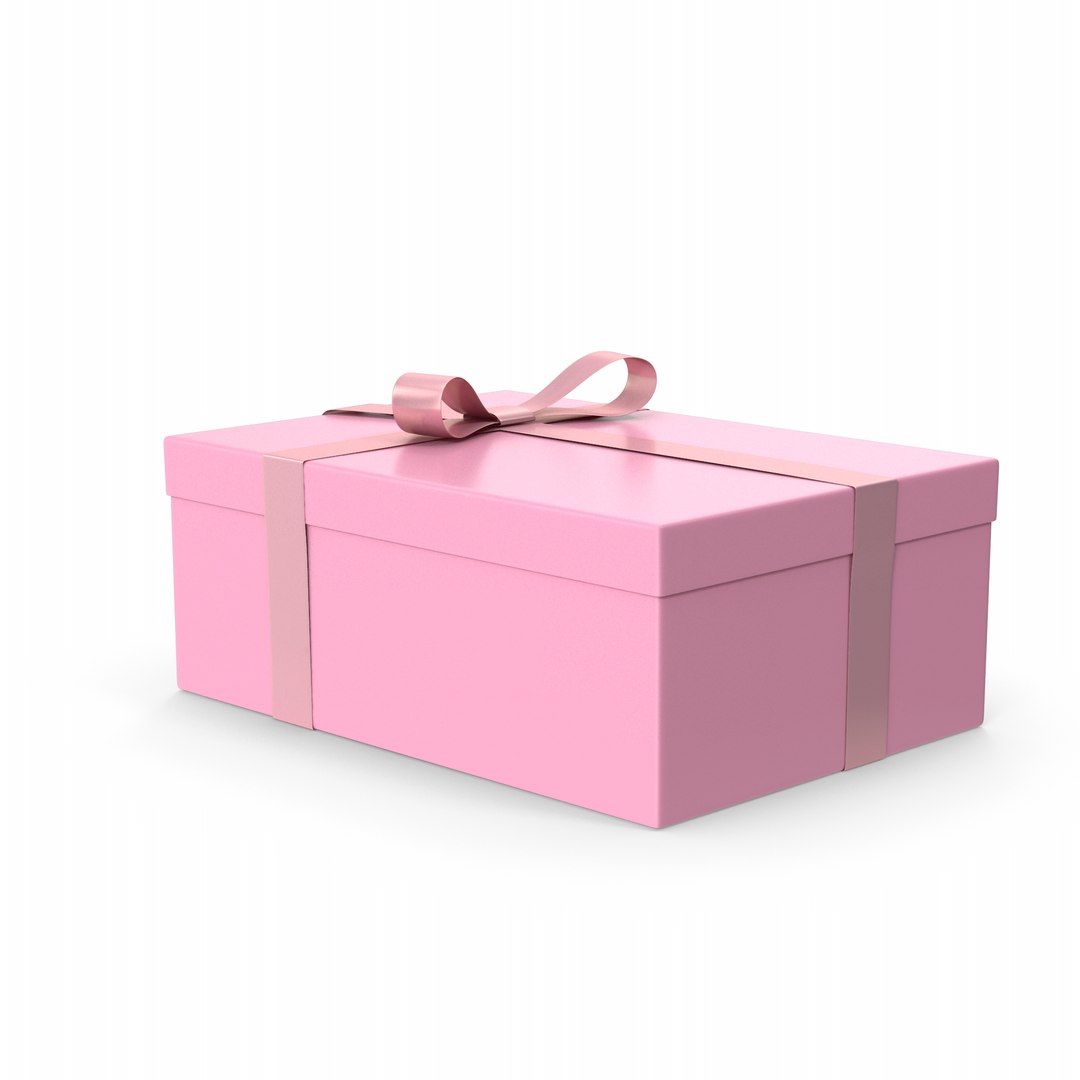 3D Pink Gift Box - TurboSquid 2152979