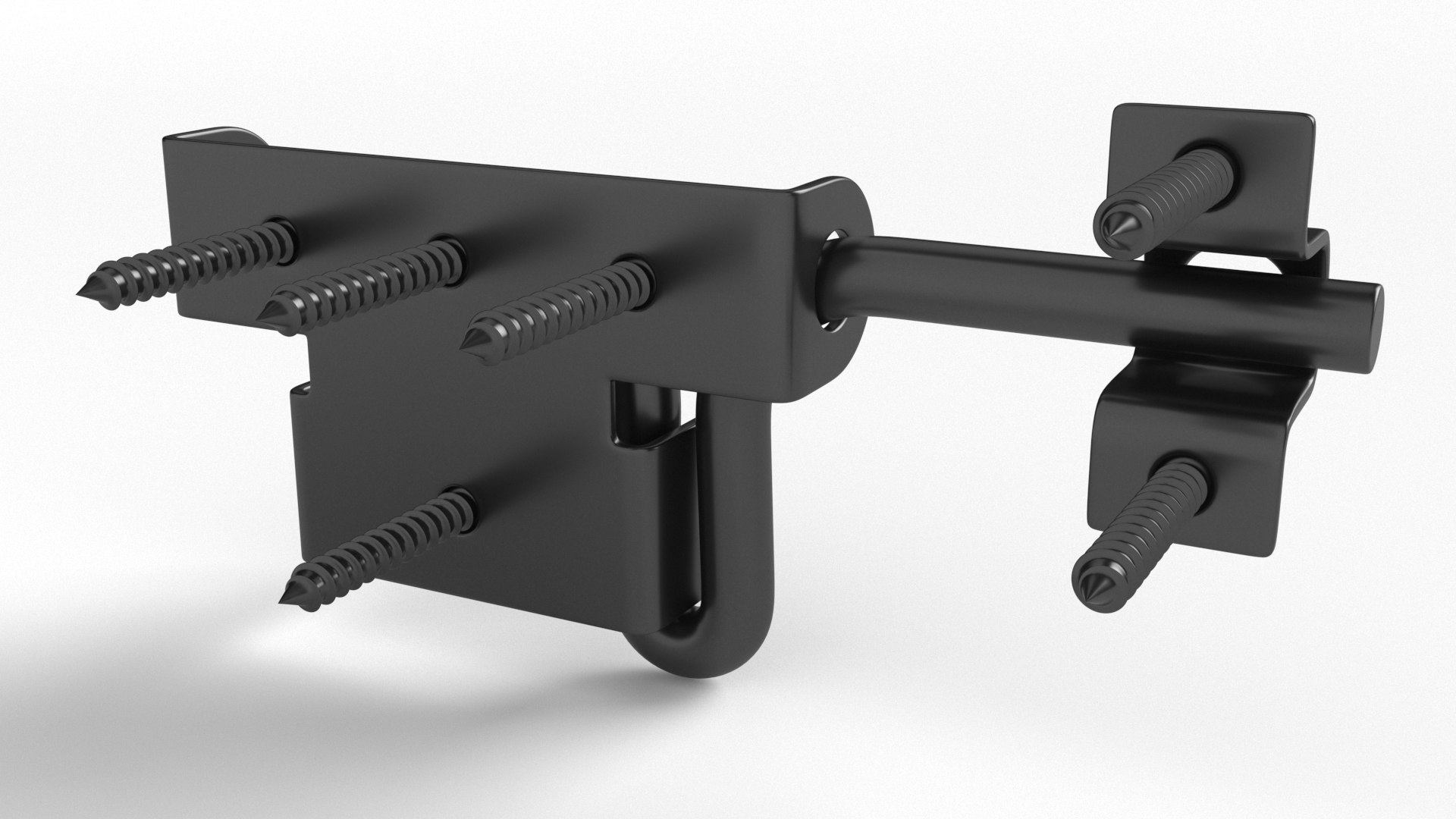 3D Slide Bolt Gate Latch - TurboSquid 1963999