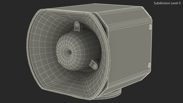 3D vehicle siren speaker emergency model - TurboSquid 1710064