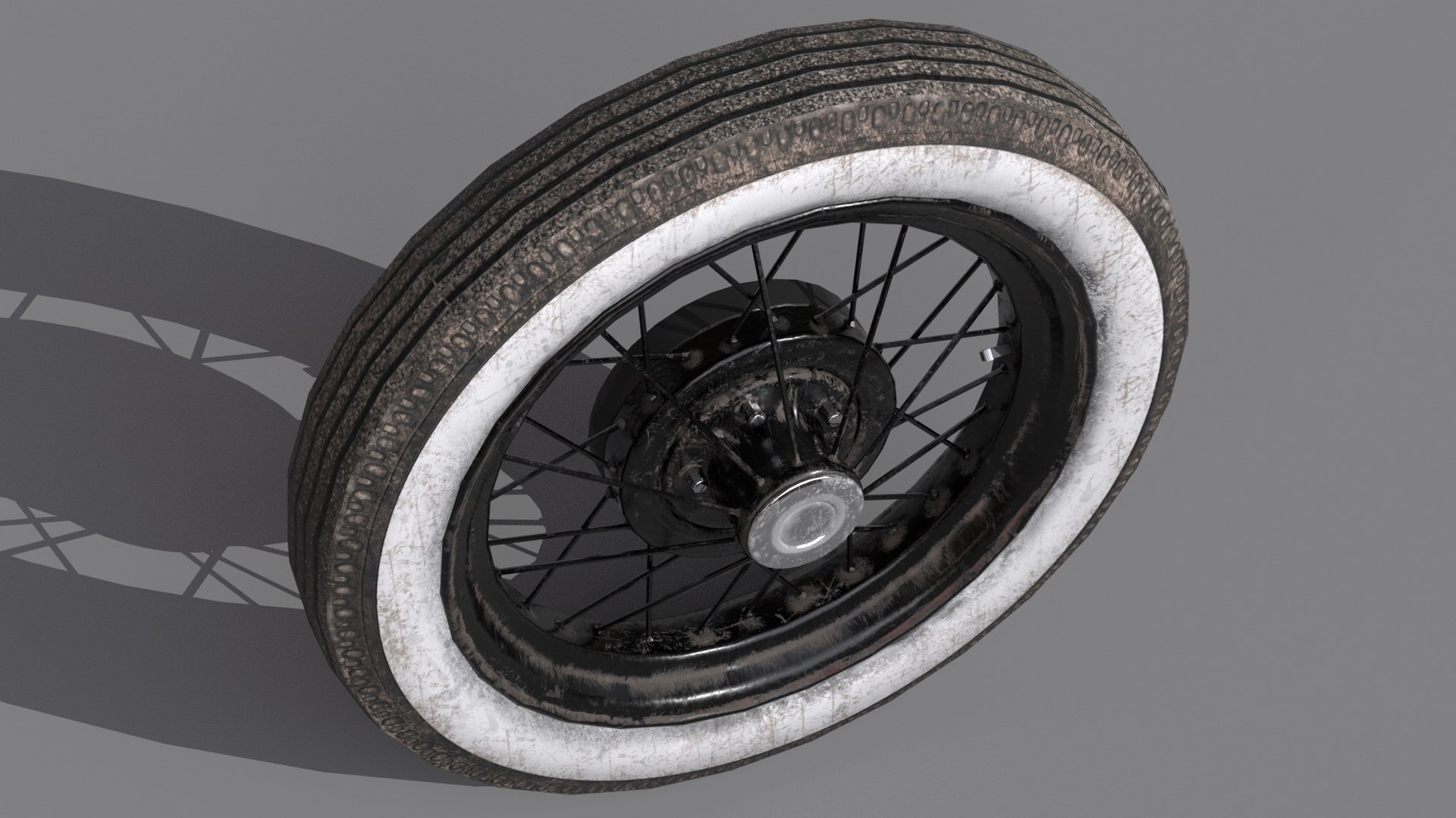 3D Old Car Wheel Model - TurboSquid 2334474