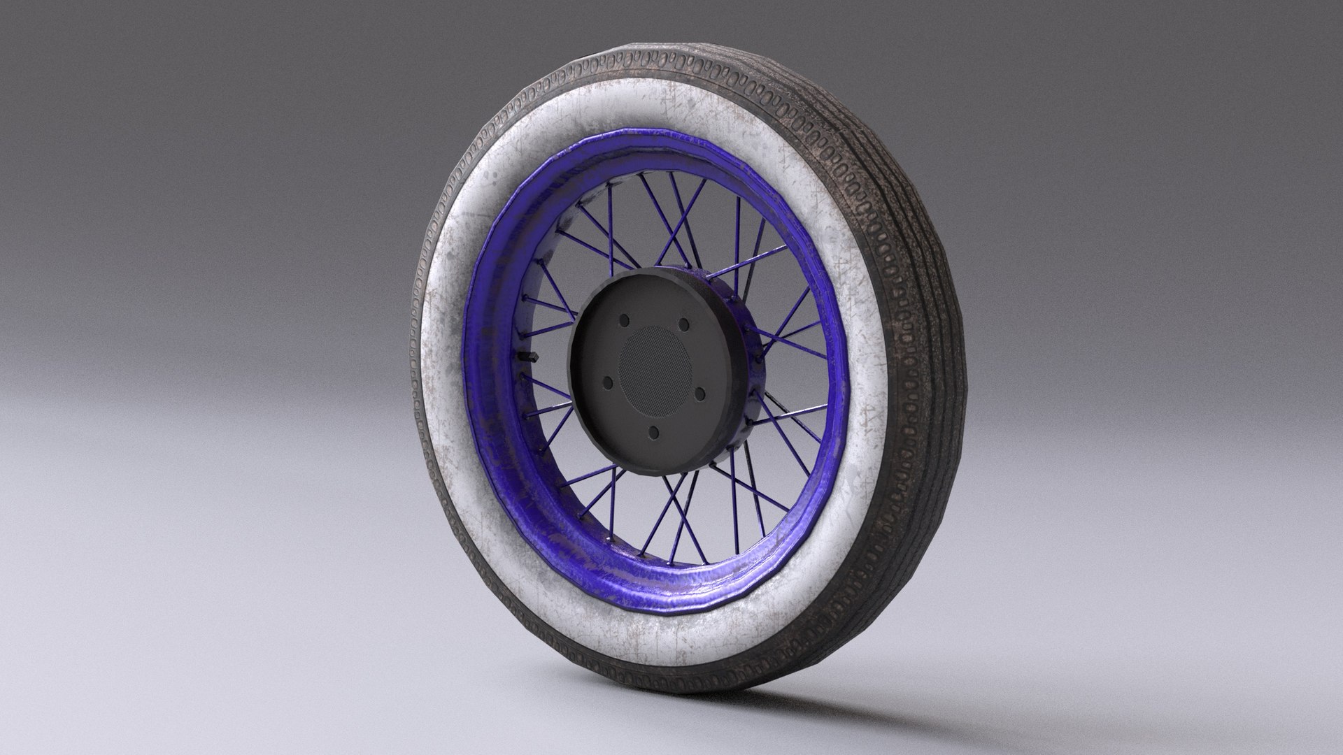 3D Old Car Wheel Model - TurboSquid 2334474