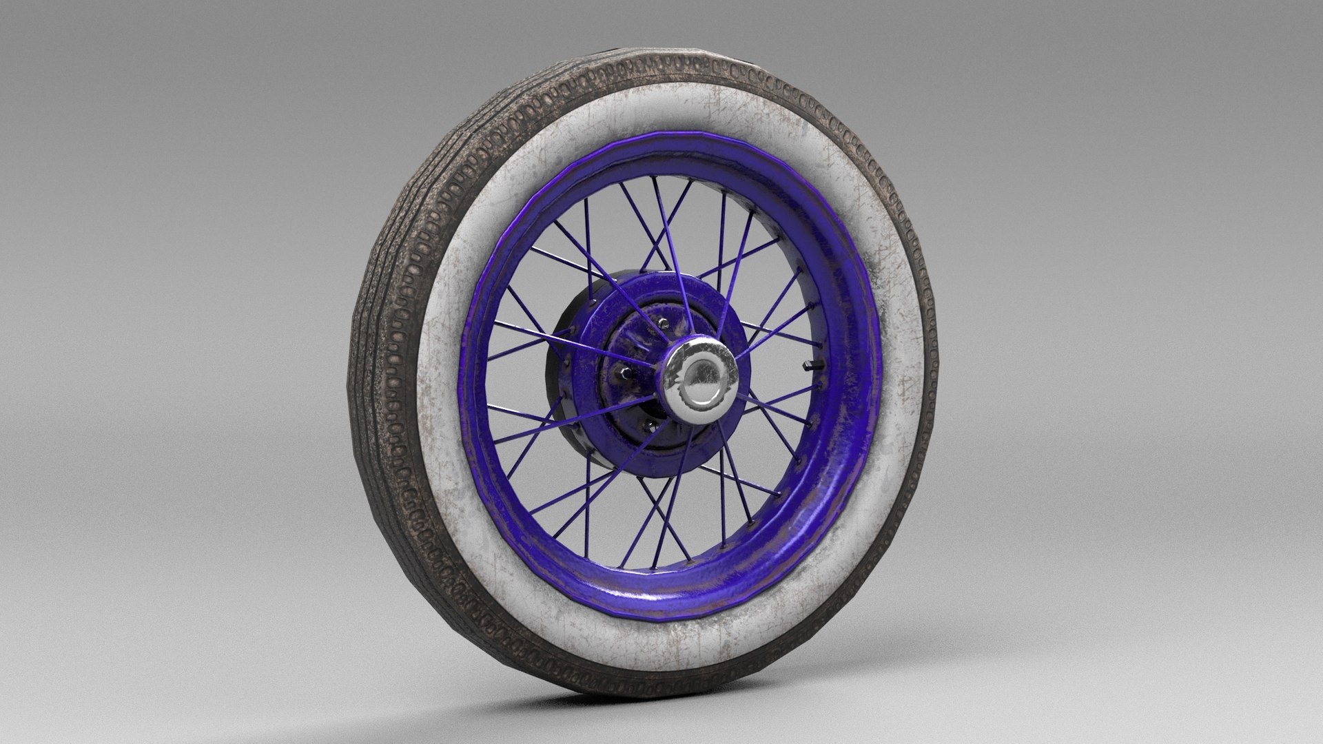 3D Old Car Wheel Model - TurboSquid 2334474