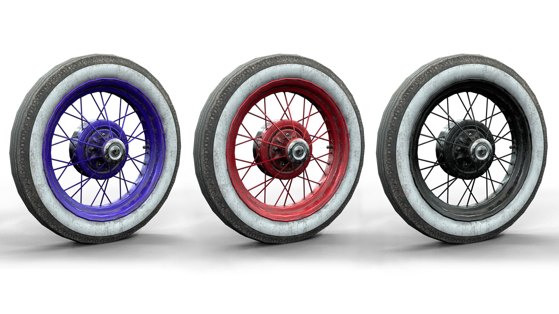 3D Old Car Wheel Model - TurboSquid 2334474