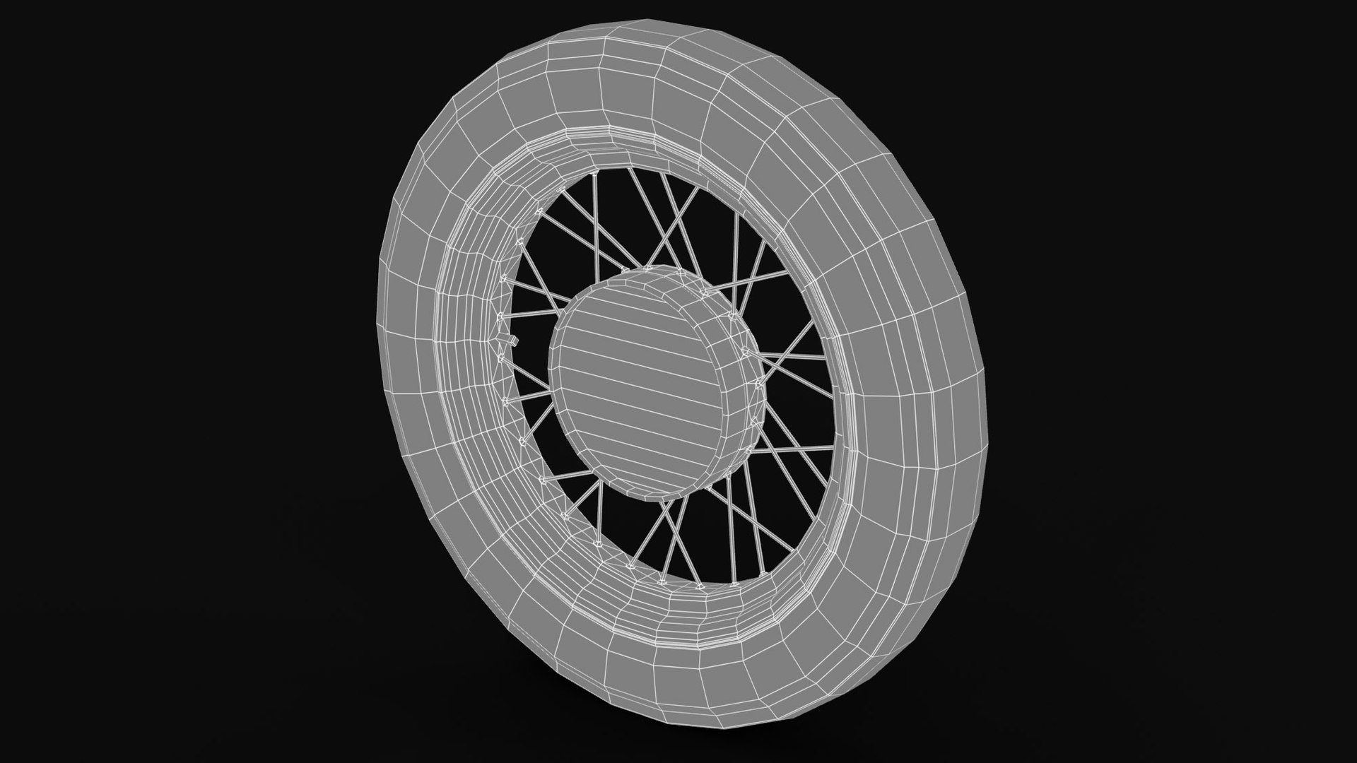 3D Old Car Wheel Model - TurboSquid 2334474