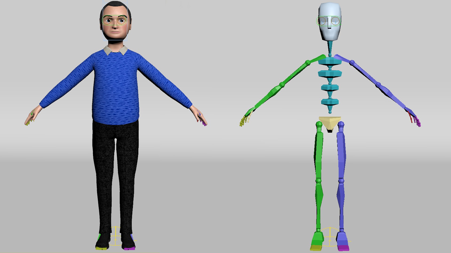 Cartoon Man 3D - TurboSquid 2036125