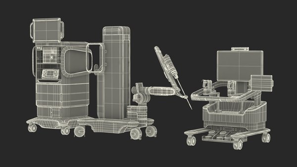 modelo 3d Robot quirúrgico de tejidos blandos Medtronic equipado para ...