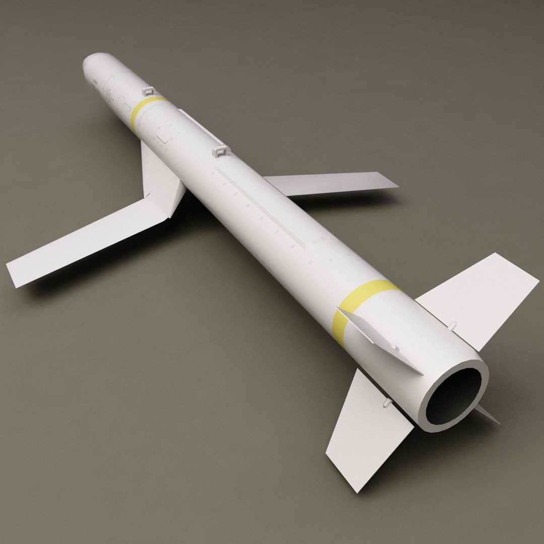 Aircraft Missile Agm-84h Slam 3d Model