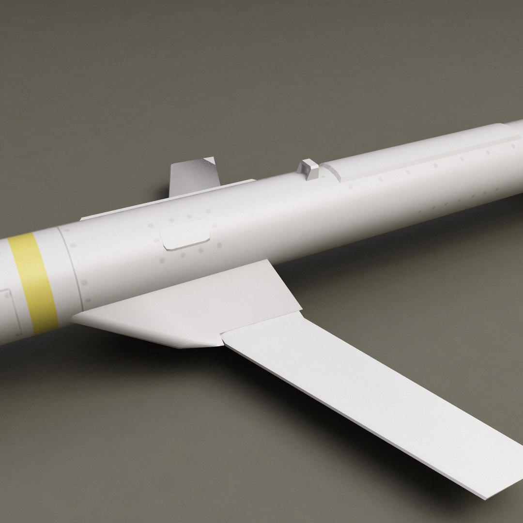 Aircraft Missile Agm-84h Slam 3d Model