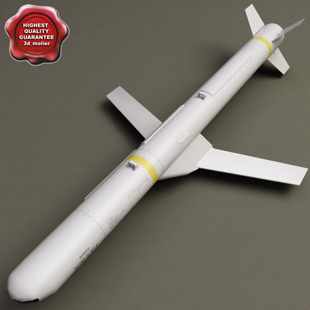 Aircraft Missile Agm-84h Slam 3d Model