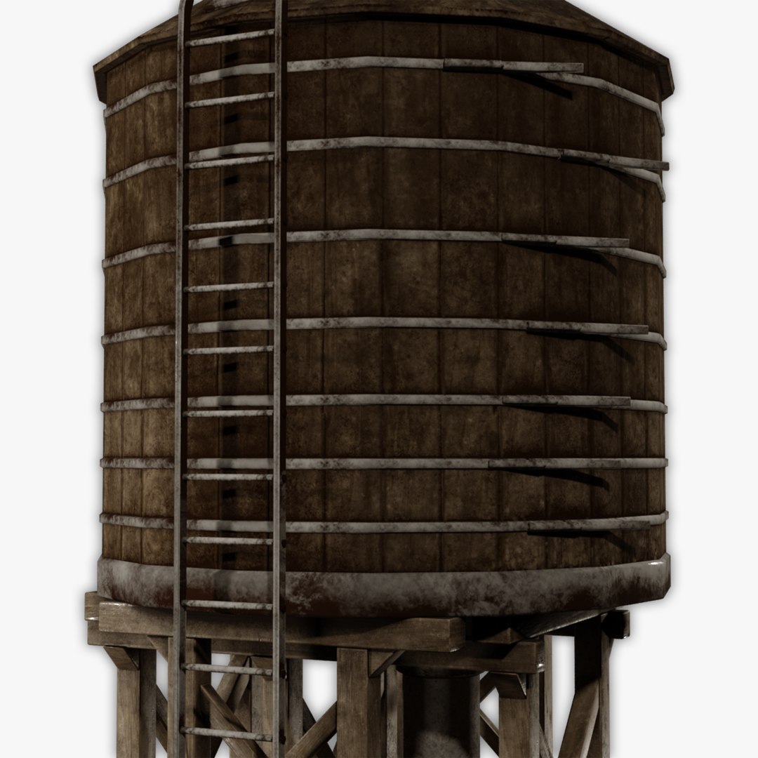 Wooden Water Tower 3D Model - TurboSquid 1497950