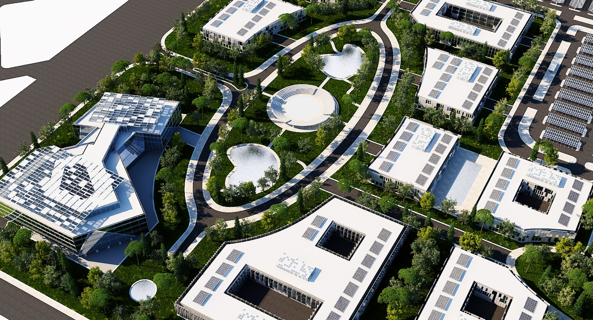 3D Commercial Business Center Buildings - TurboSquid 1503267