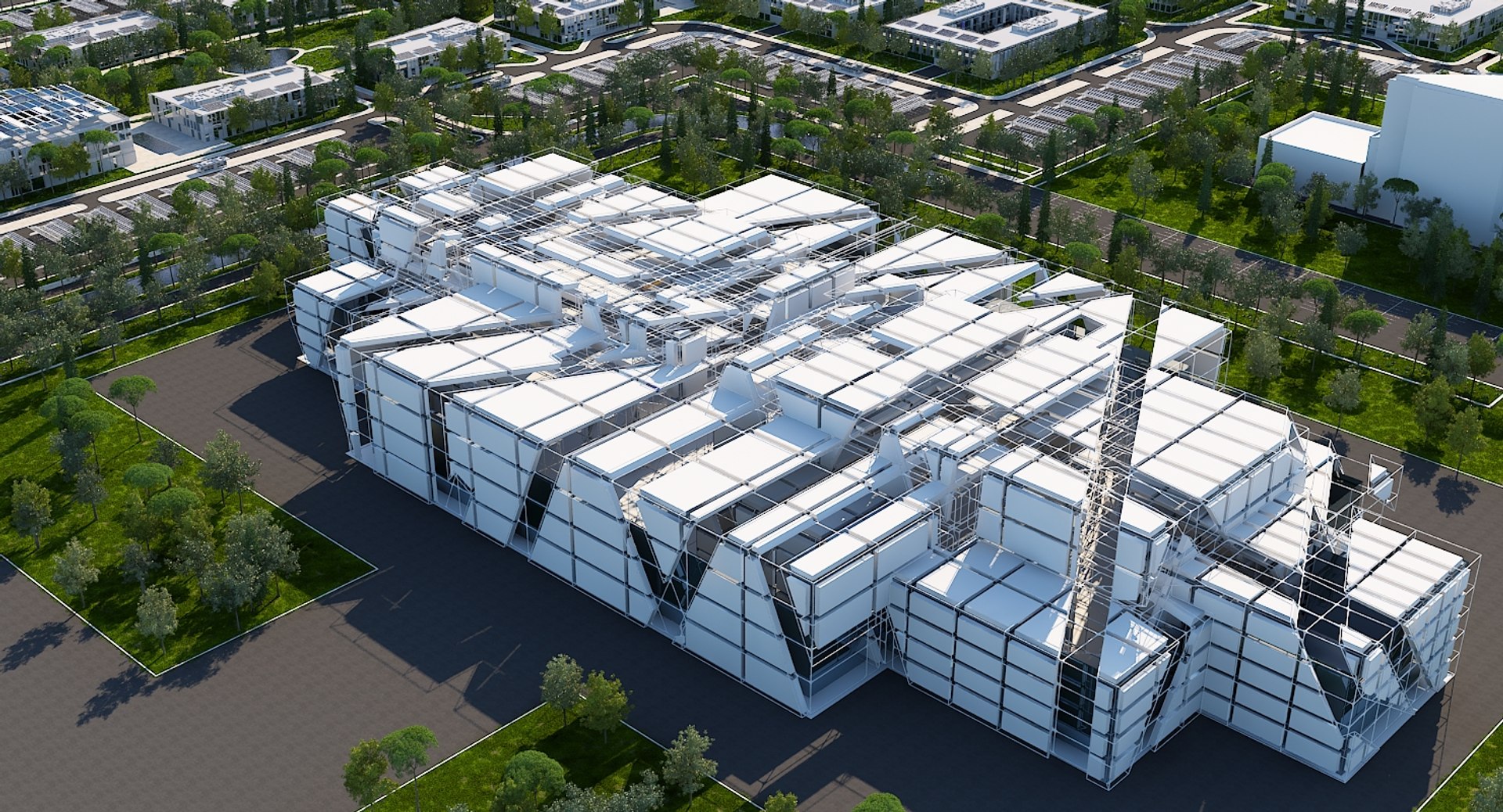 3D Commercial Business Center Buildings - TurboSquid 1503267