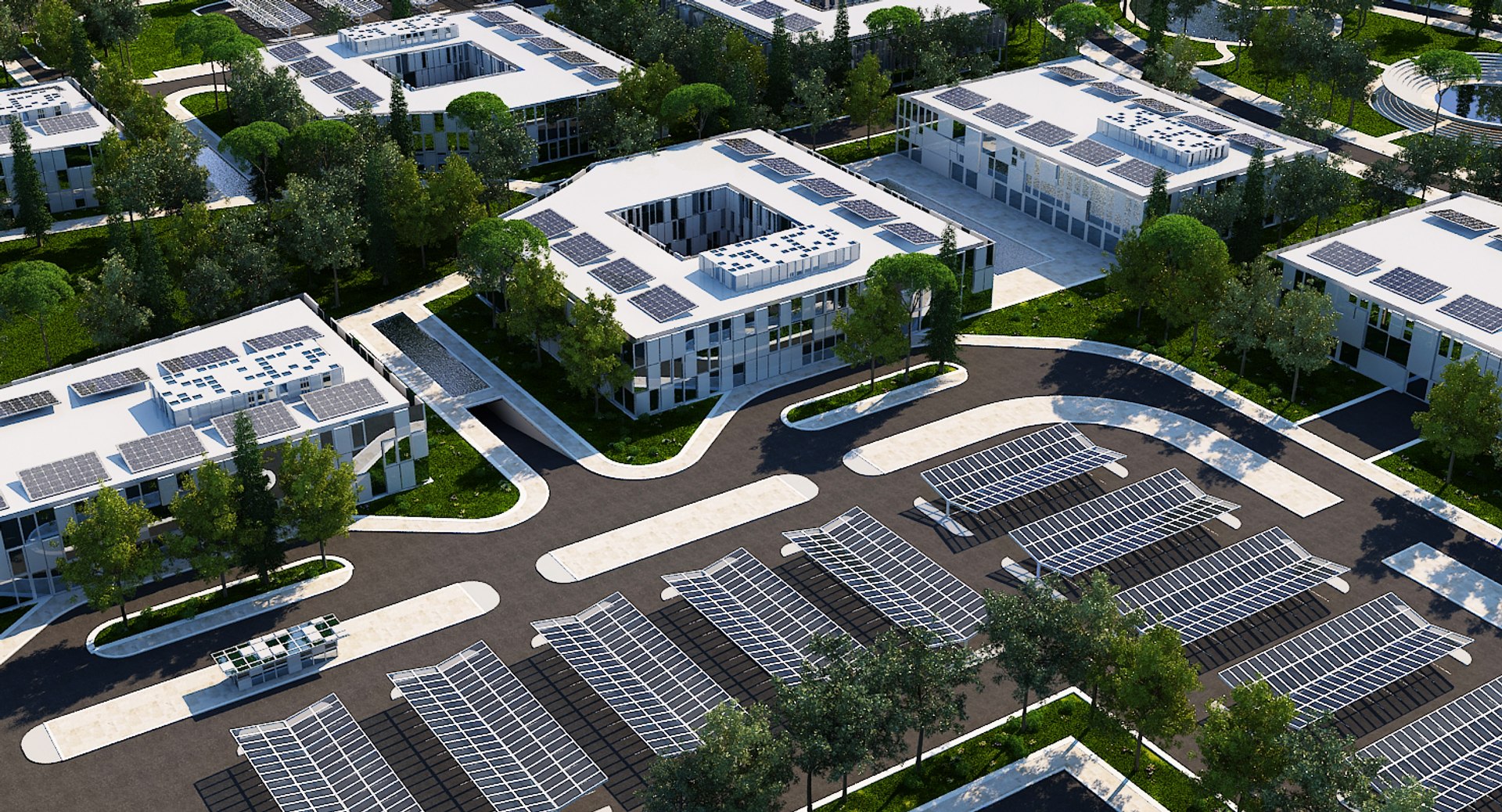 3D Commercial Business Center Buildings - TurboSquid 1503267