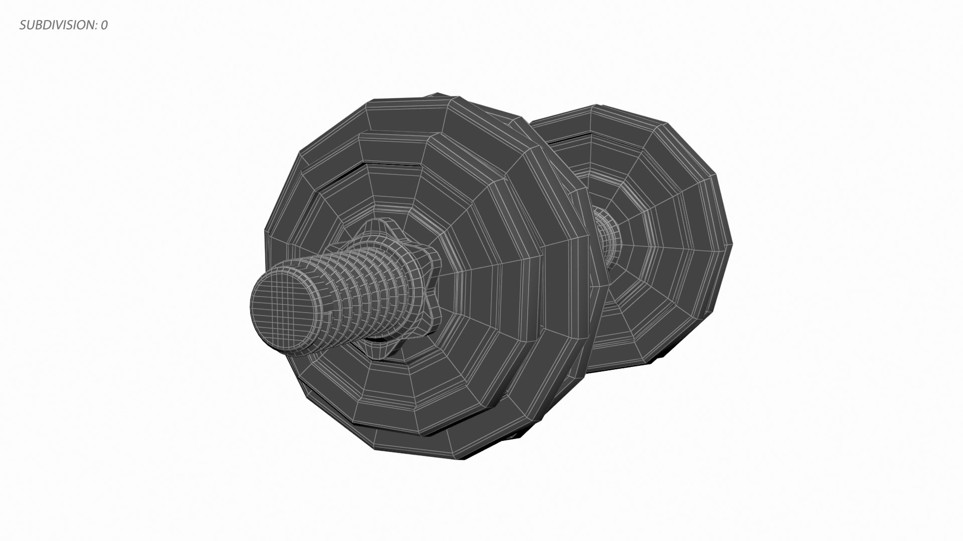 3D Model Small Dumbbell Bar - TurboSquid 1837182