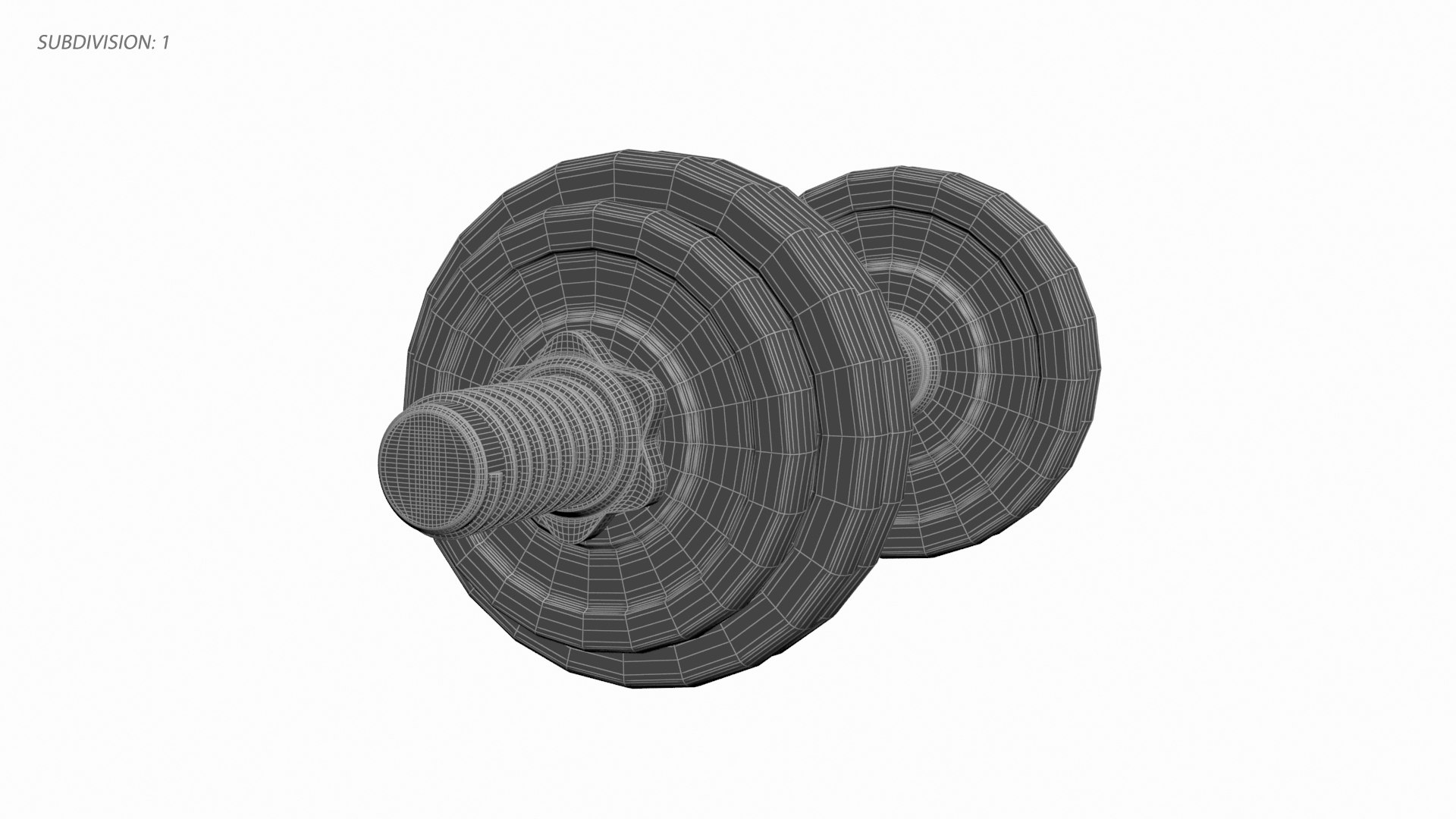 3D Model Small Dumbbell Bar - TurboSquid 1837182