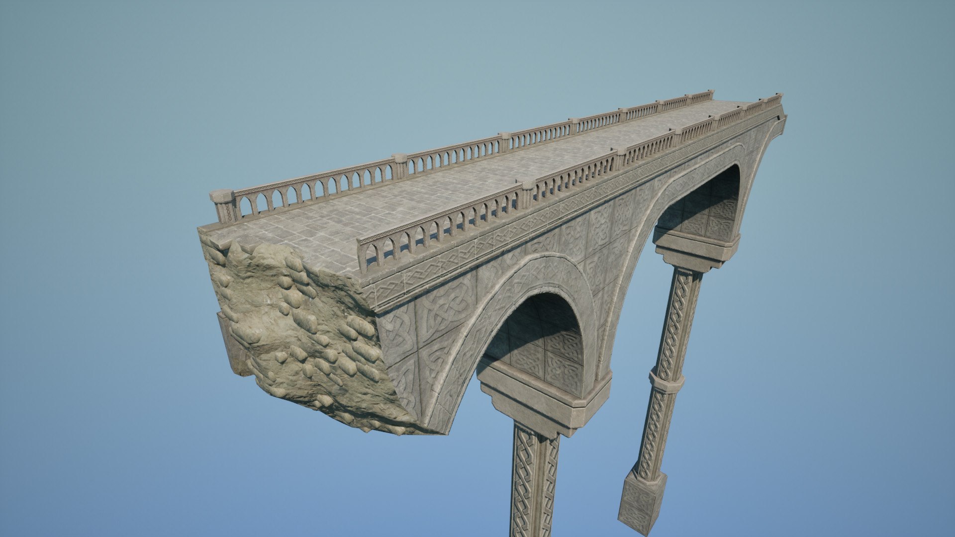 3D Ancient Dwarven Bridge - Modular - Game Props - TurboSquid 2175020