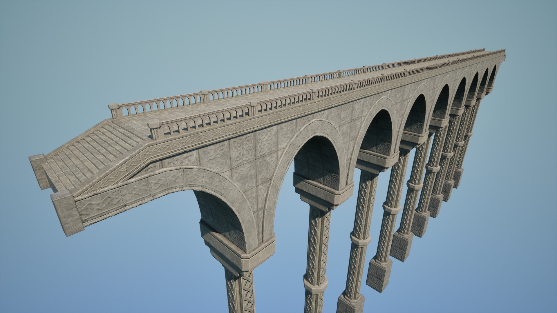 3D Ancient Dwarven Bridge - Modular - Game Props - TurboSquid 2175020