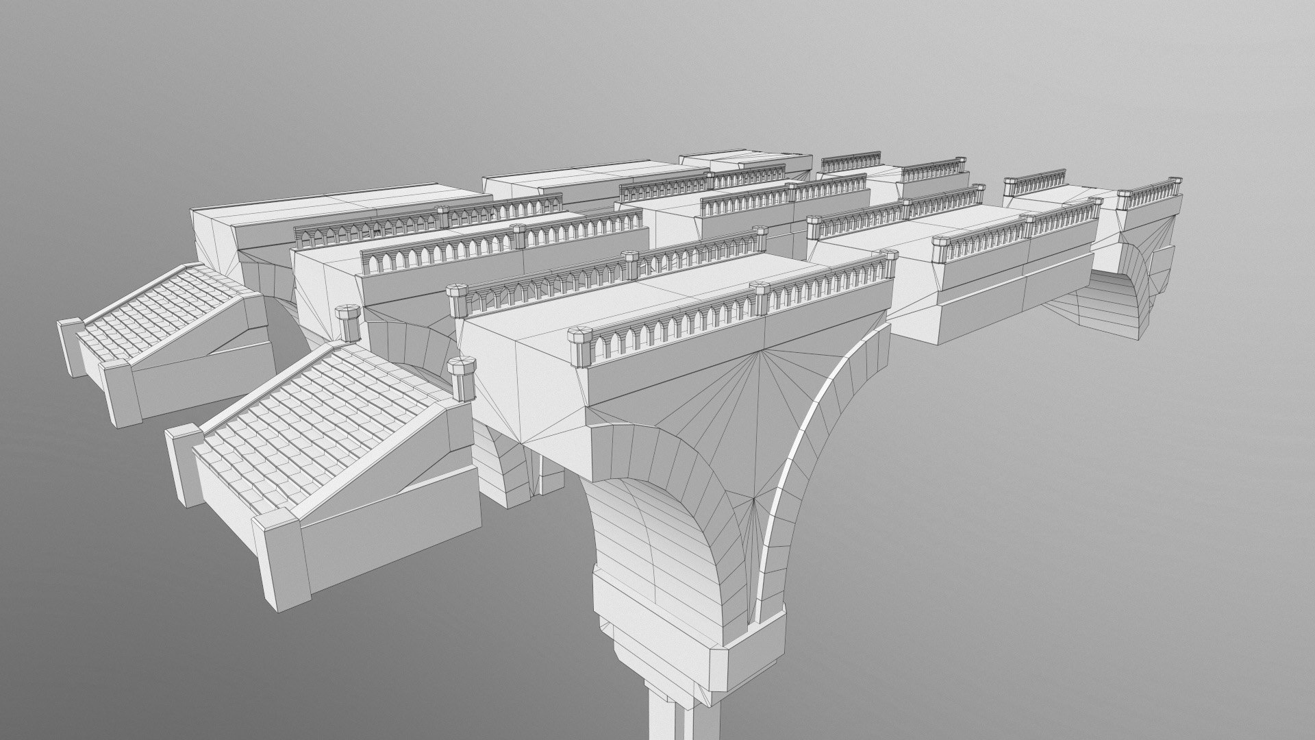 3D Ancient Dwarven Bridge - Modular - Game Props - TurboSquid 2175020
