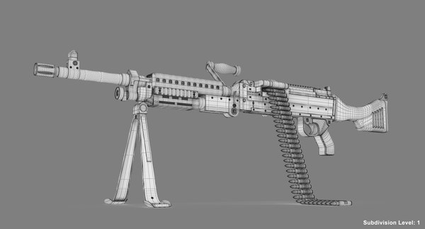 3D m240b machine - TurboSquid 1399131