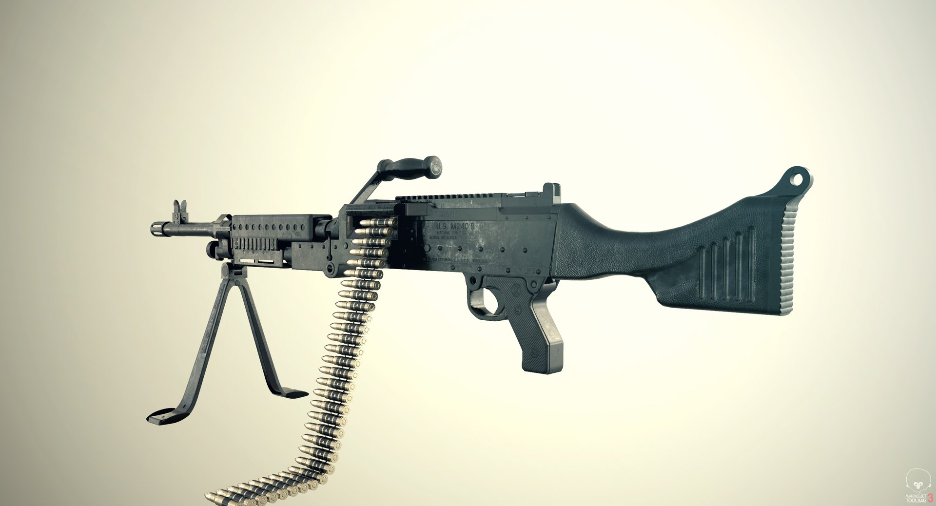 3D m240b machine - TurboSquid 1399131