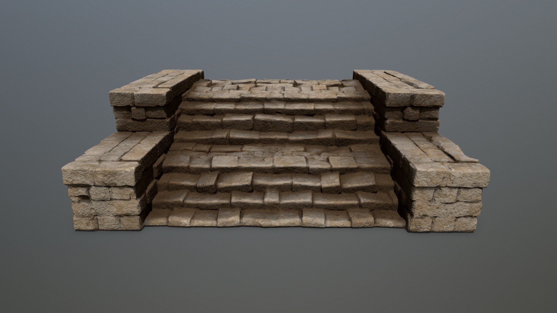 Ruin Stairs 3D - TurboSquid 2037949