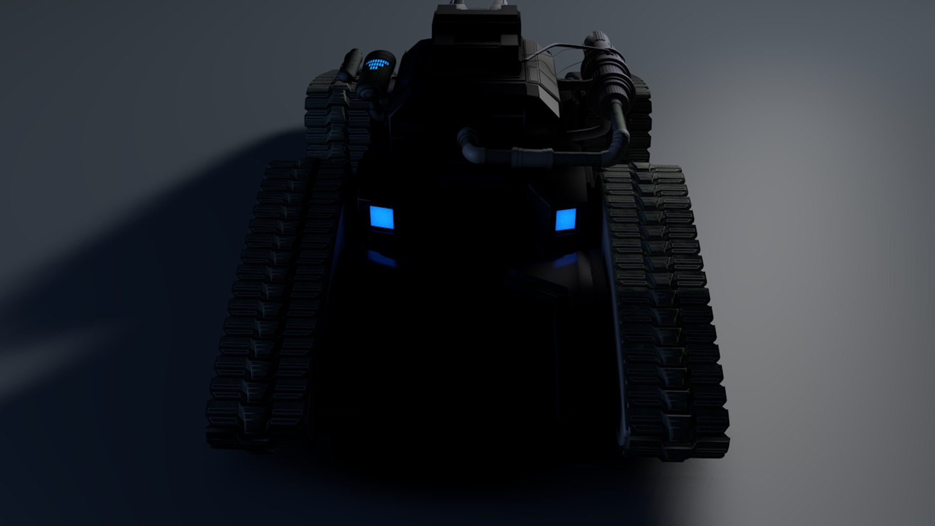 3d tank ev model
