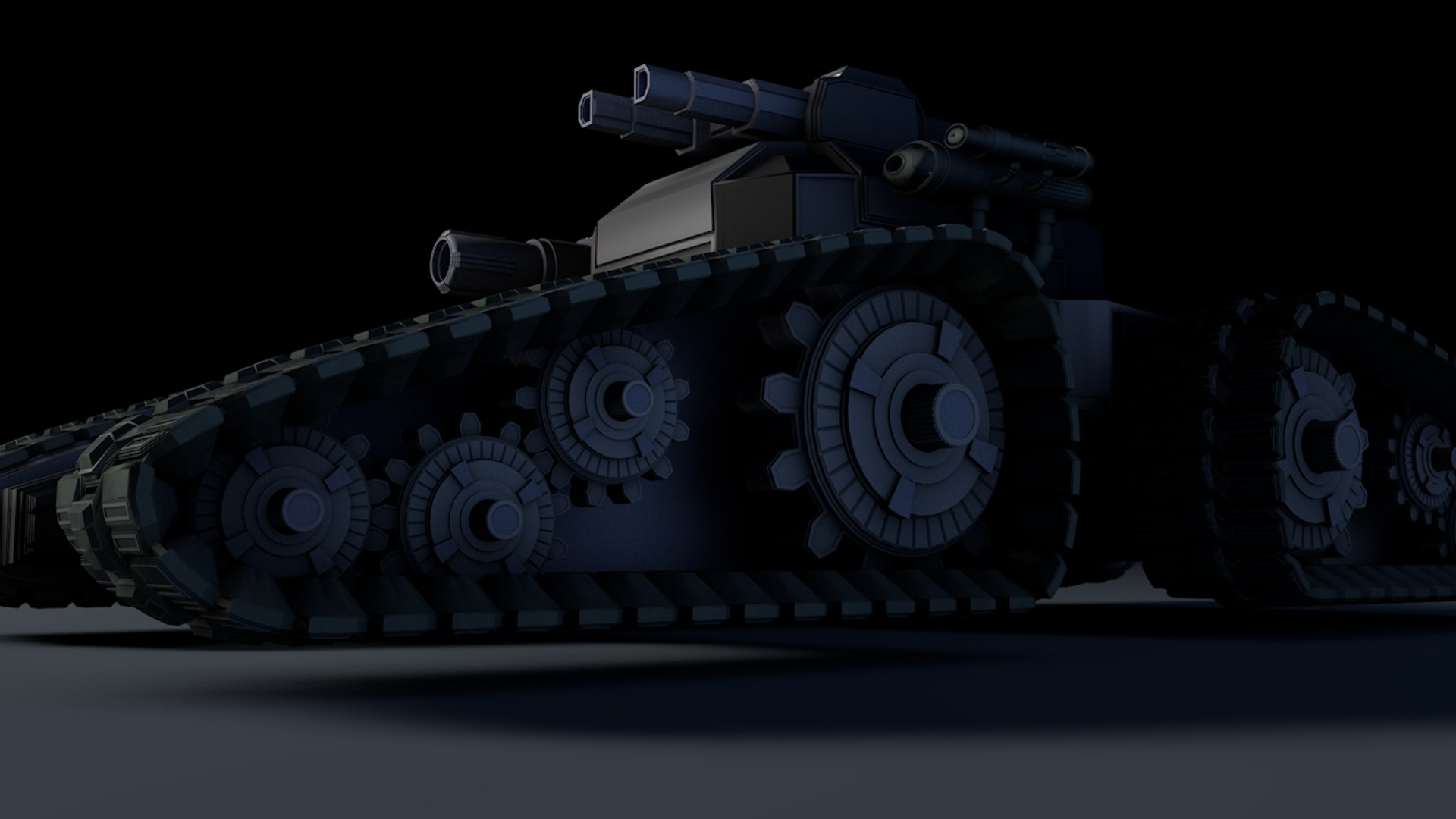 3d tank ev model