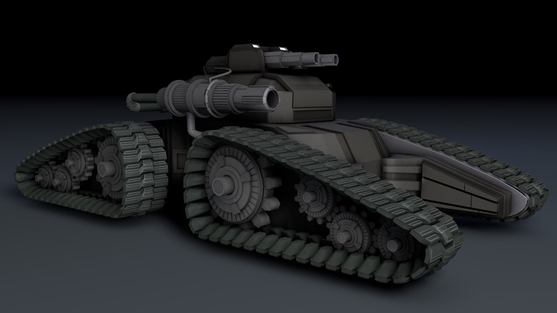 3d tank ev model