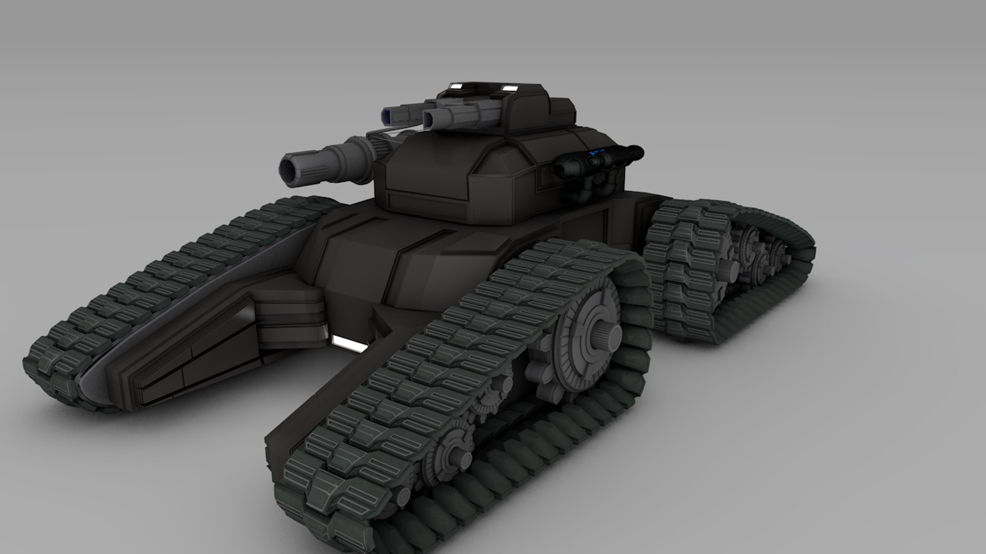 3d tank ev model