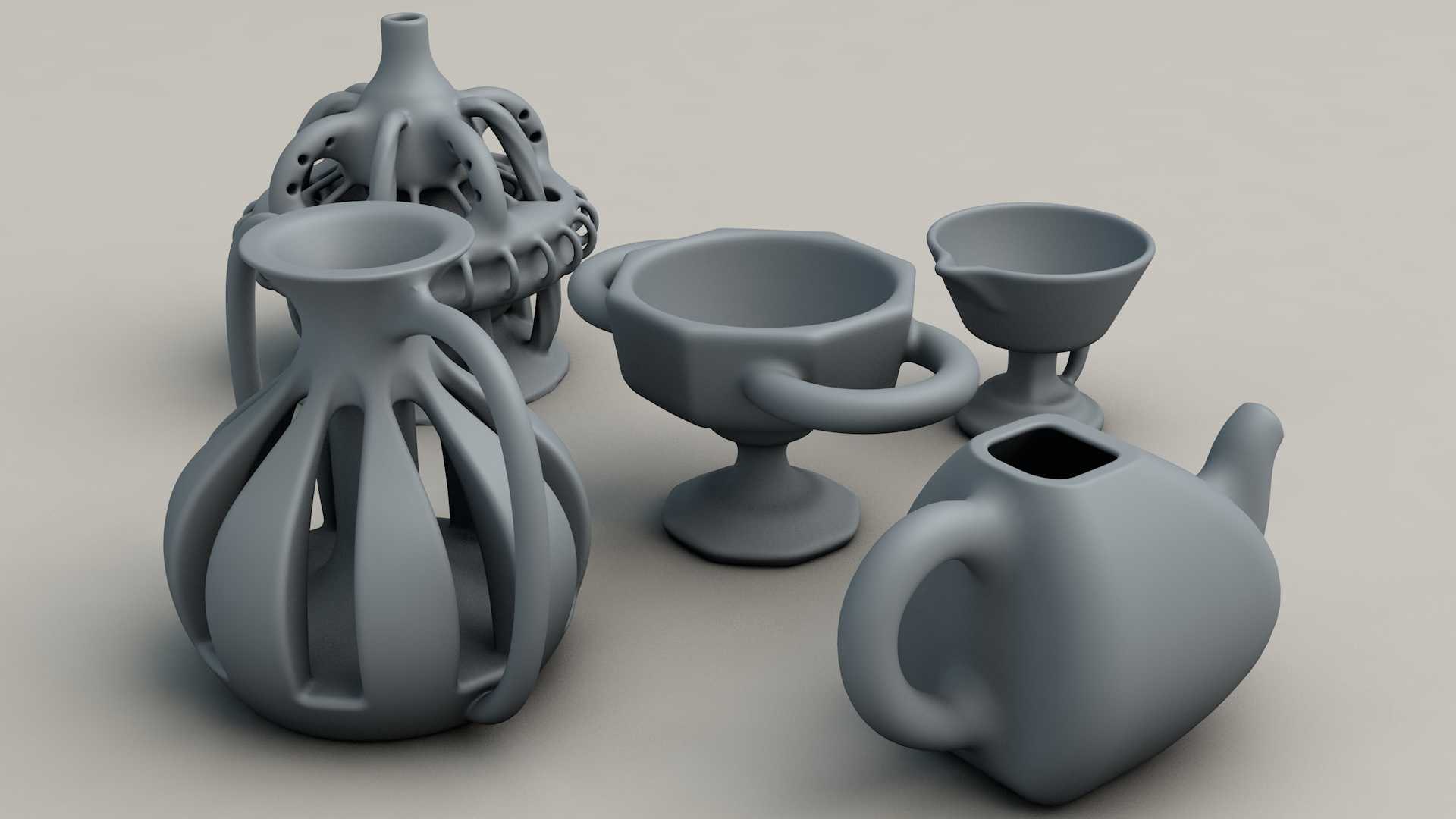 Granitic Pottery 3D model - TurboSquid 1754912