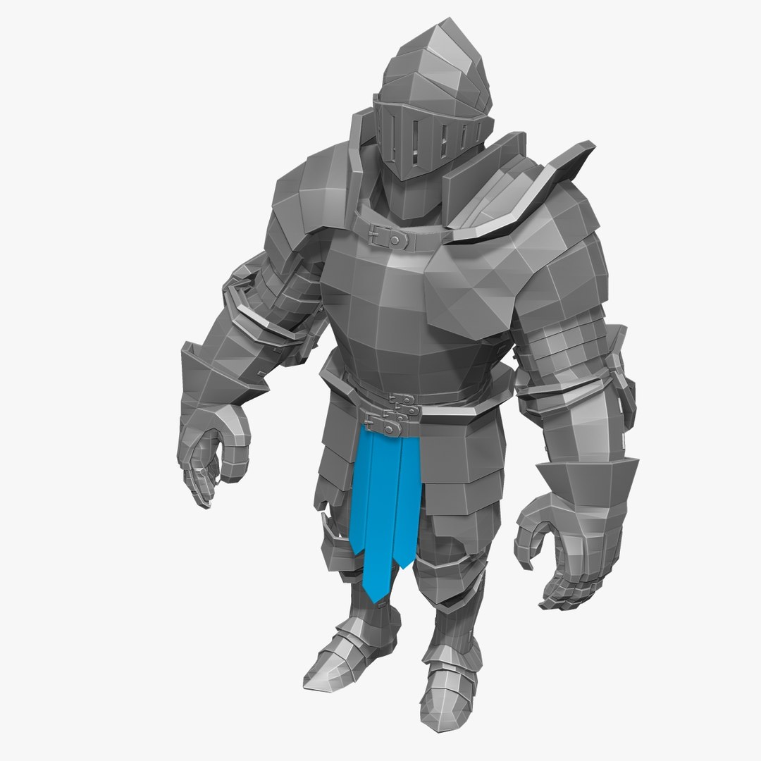 Base Mesh Knight Series 3d Model