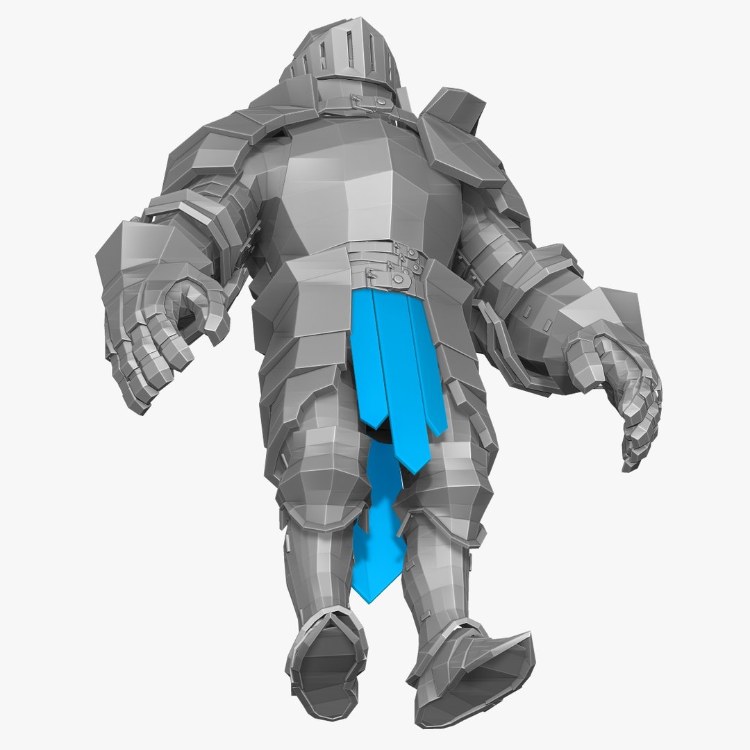 Base Mesh Knight Series 3d Model